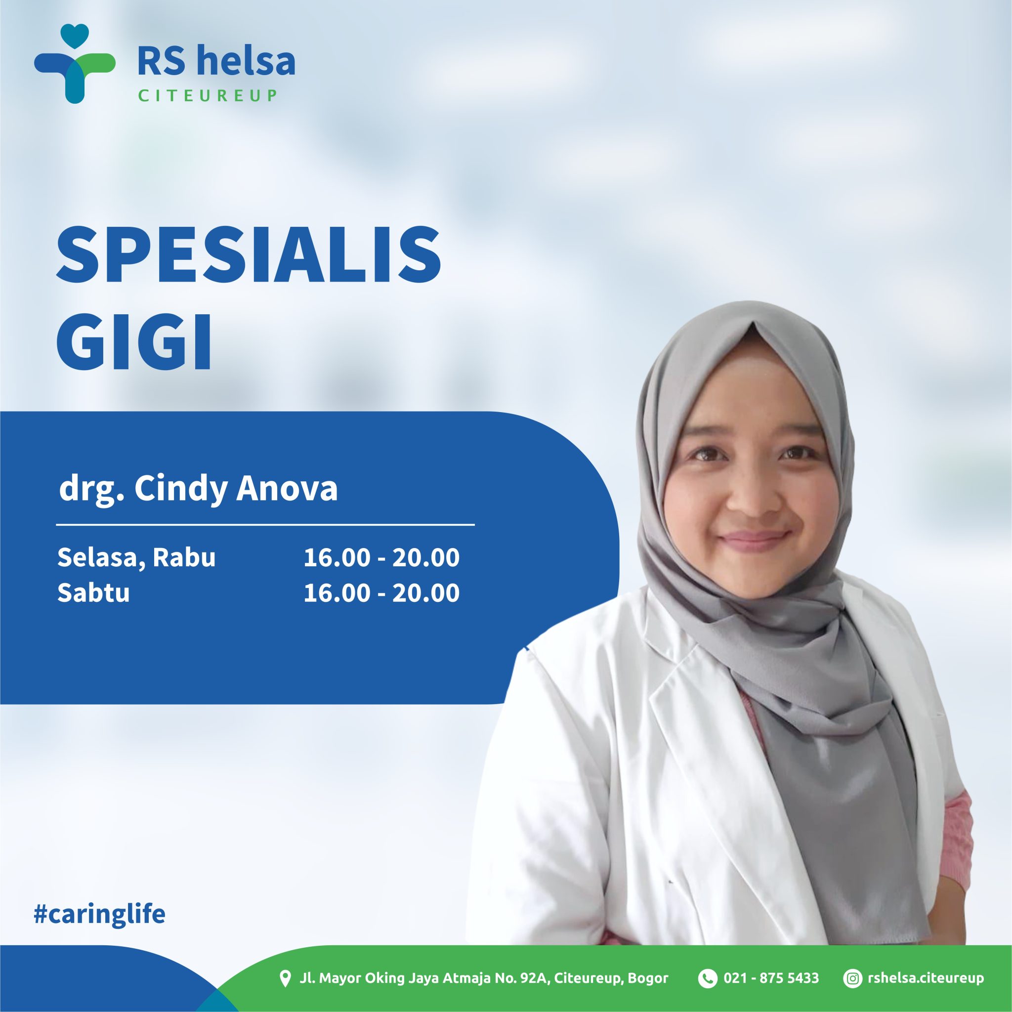 Jadwal Poli Gigi RS helsa Citeureup - RS helsa